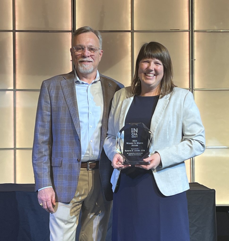 Kate Leichty, CPA, Receives Women to Watch Award - Kruggel Lawton CPAs